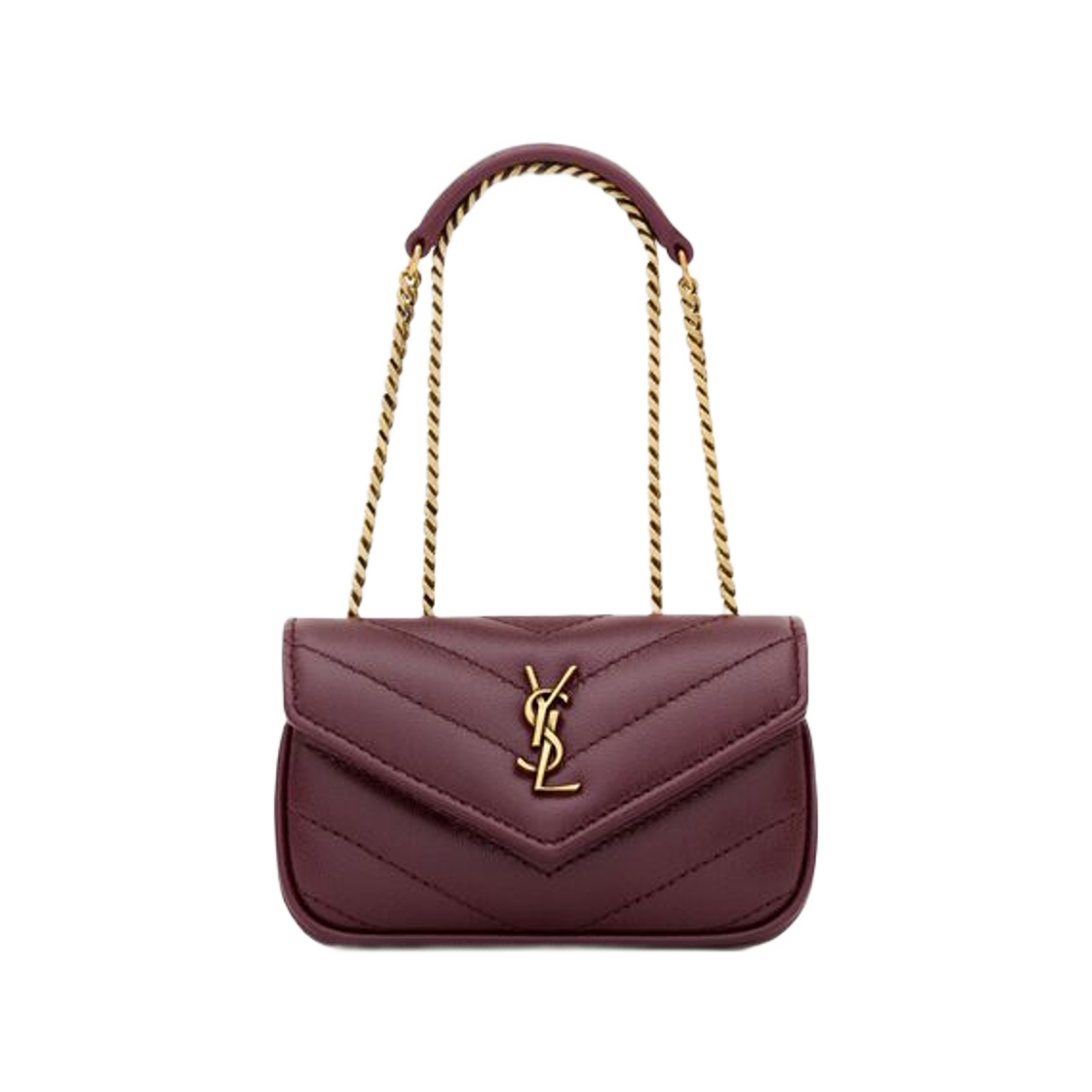 생로랑 루루 마이크로 백 램스킨 루즈 카베르네 | Saint Laurent | KREAM