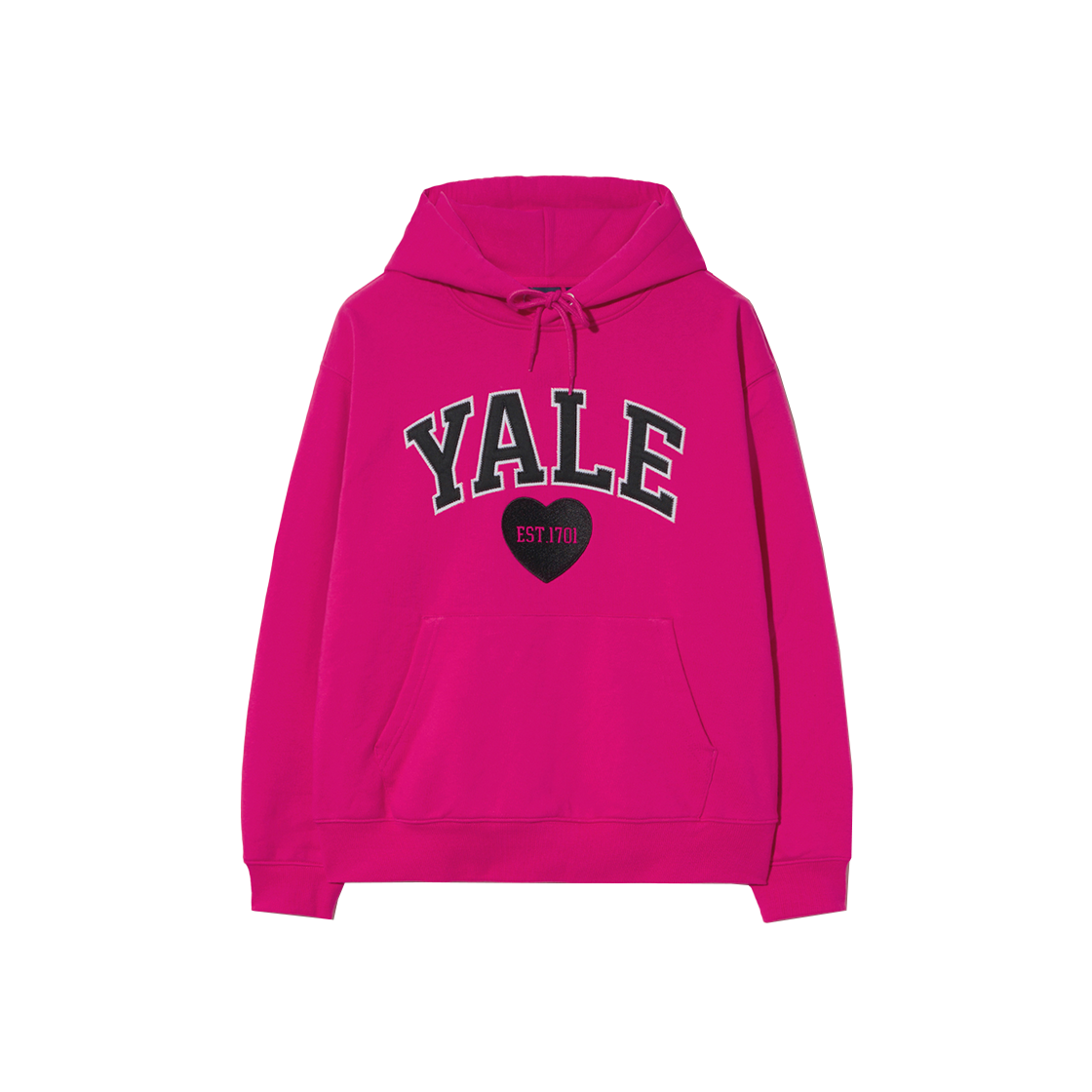 예일 하트 투톤아치 후드_핫핑크 | YALE | KREAM