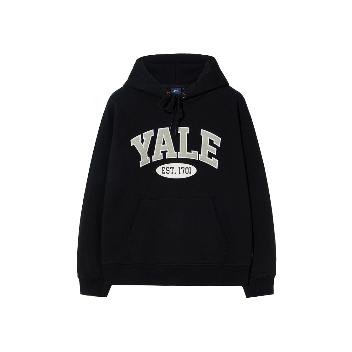 예일 투톤 아치 후드_블랙 | YALE | KREAM
