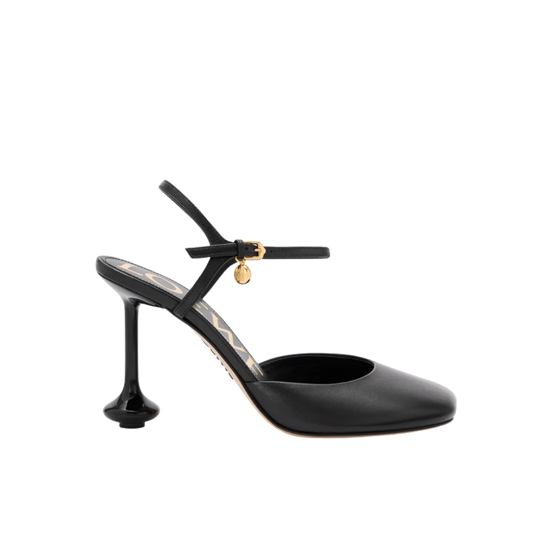 (W) 로에베 램스킨 토이 앵클 스트랩 펌프스 블랙 | Loewe | KREAM