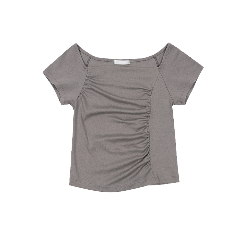 아수라 백 슬릿 셔링 티 그레이 | ASURA | KREAM