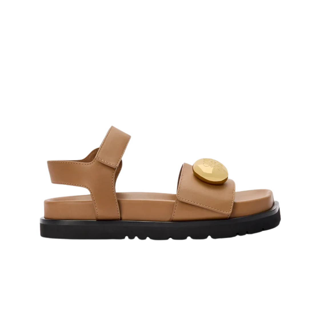 (W) 로에베 소프트 카프스킨 페블 퍼스벳 샌들 오크 | Loewe | KREAM