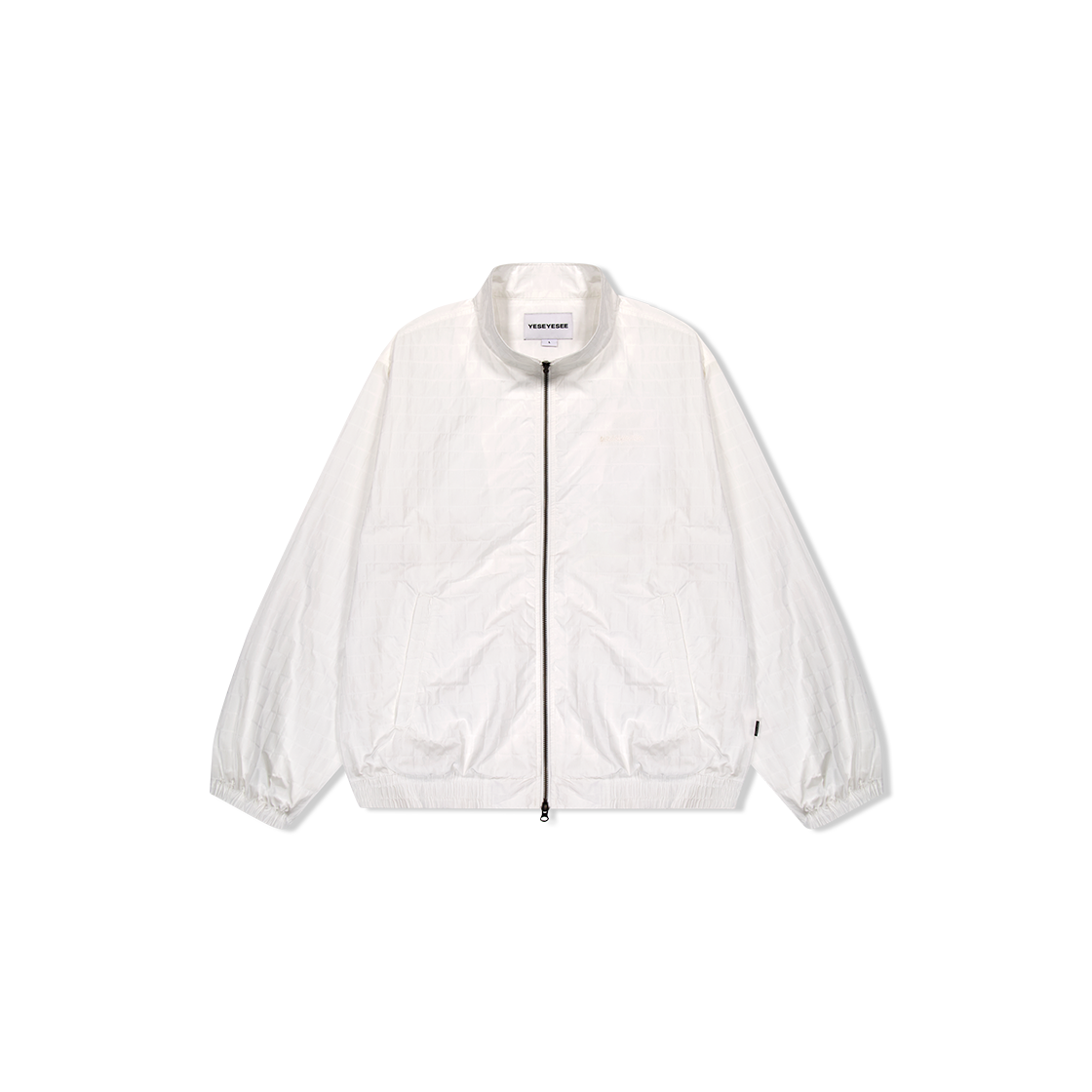 예스아이씨 윈도우페인 집업 블루종 화이트 | YESEYESEE | KREAM