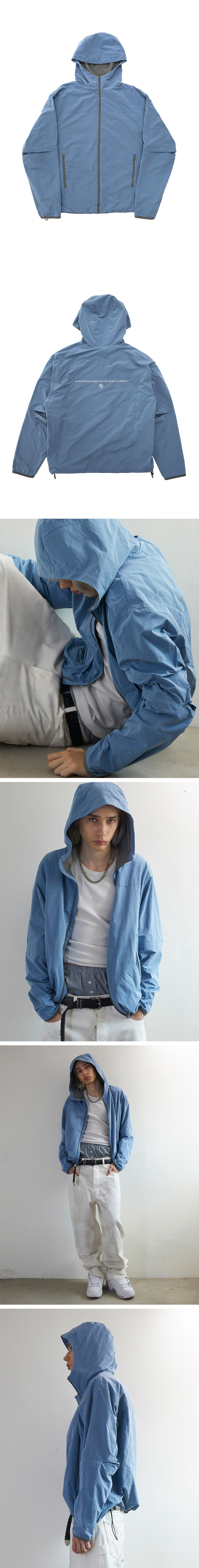 파프롬왓 파 윈드 재킷_블루 | Farfromwhat | KREAM