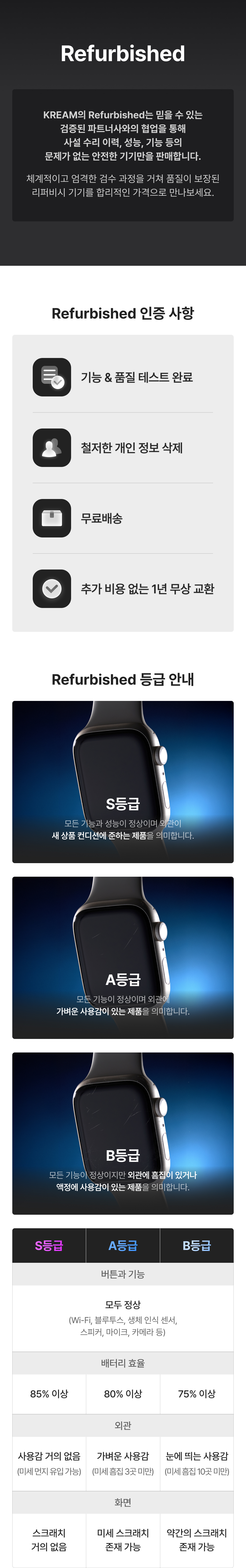 [S등급] 리퍼비시 애플워치 SE 2 44mm GPS 스타라이트 | Apple Refurbished | KREAM