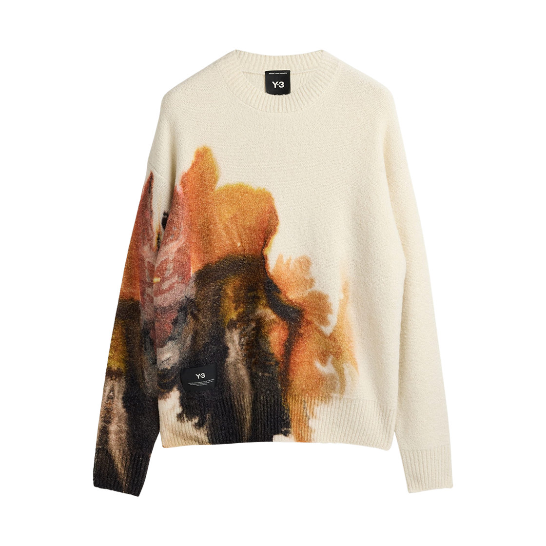 Y-3 AOP 크루넥 니트 화이트 | Y-3 | KREAM