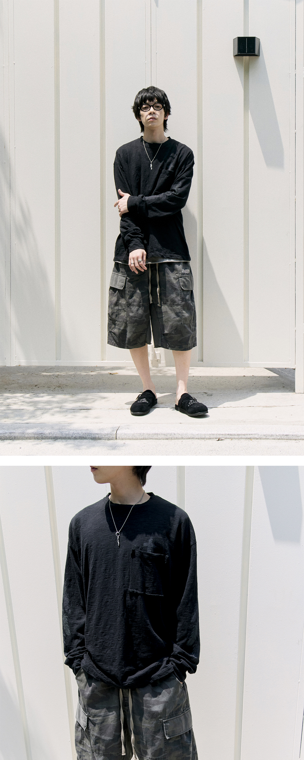 폴리테루 1011 페더 롱 슬리브 블랙 | Polyteru | KREAM