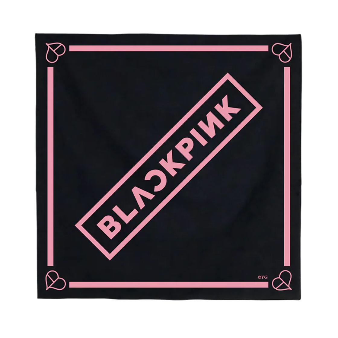 블랙핑크 투어 로고 반다나 블랙 | Toys & Goods | KREAM