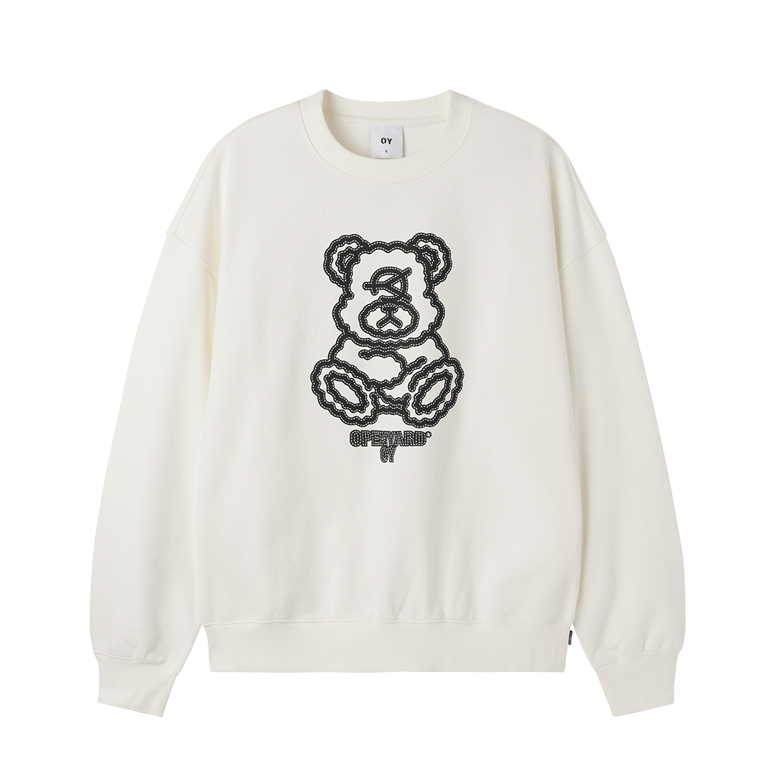 오와이 스티치드 돌리 크루넥 화이트 | OY | KREAM