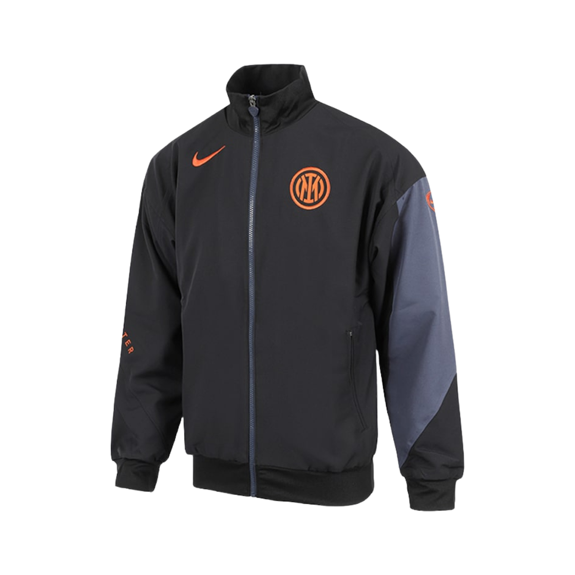 나이키 인터 밀란 드라이핏 스트라이크 3rd 앤섬 자켓 블랙 세이프티 오렌지 | Nike | KREAM