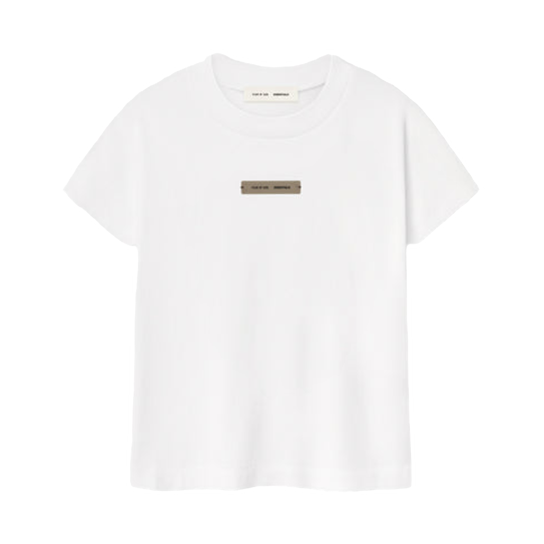 (W) 에센셜 캡 슬리브 티셔츠 클라우드 화이트 - 25SS | Essentials | KREAM