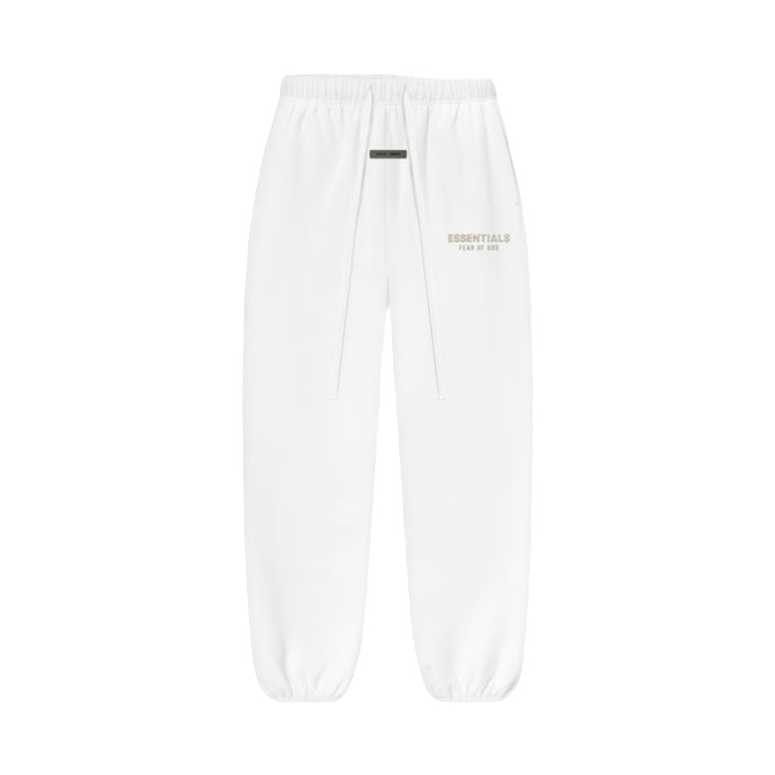 (W) 에센셜 클래식 플리스 스웨트팬츠 클라우드 화이트 - 25SS | Essentials | KREAM