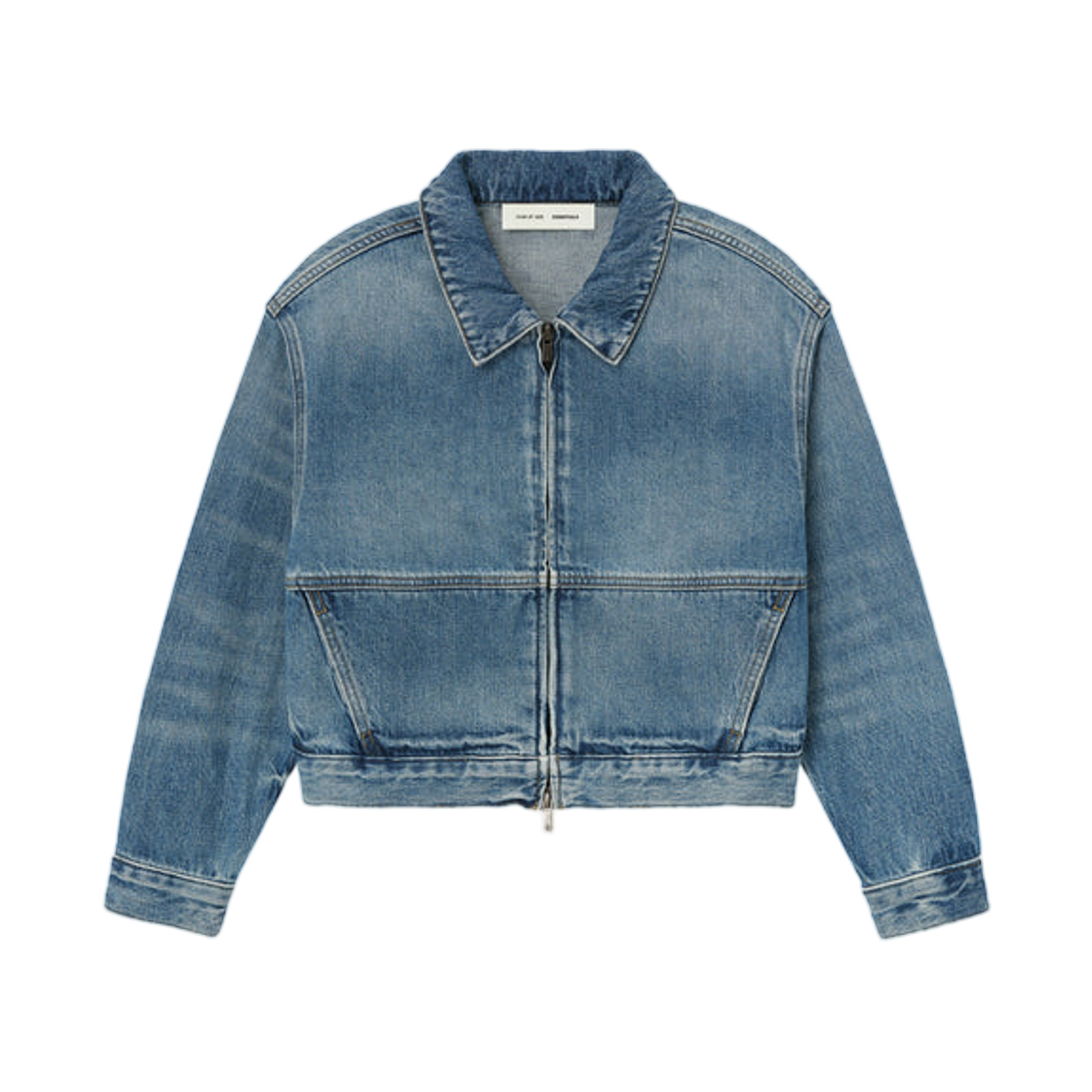 (키즈) 에센셜 데님 트러커 자켓 클래식 블루 - 25SS | Essentials | KREAM