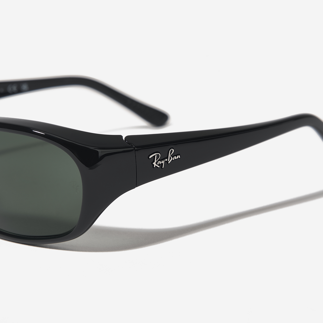 레이밴 대디-O II 폴리쉬드 블랙 프레임 그린 클래식 G-15 렌즈 | Ray-Ban | KREAM
