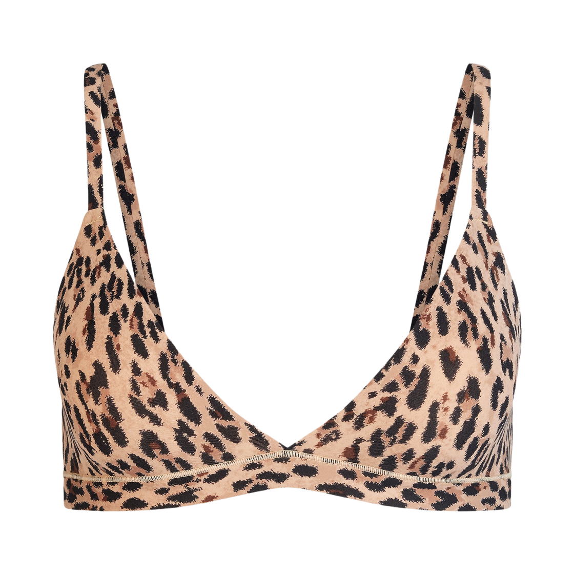 (W) 스킴스 핏츠 에브리바디 트라이앵글 브라렛 시에나 재규어 프린트 | Skims | KREAM