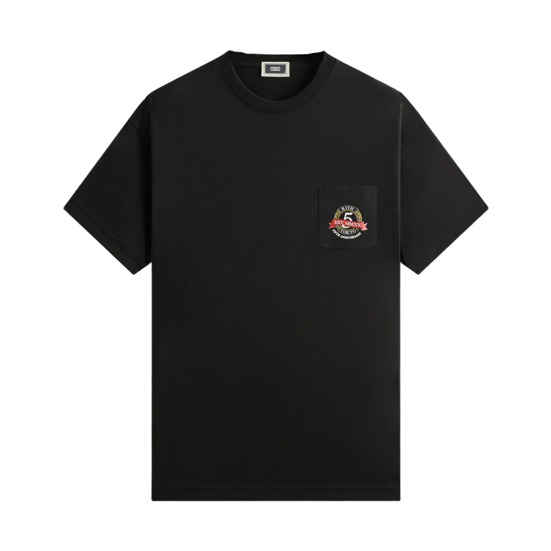 키스 도쿄 5주년 기념 포켓 티셔츠 블랙 | Kith | KREAM