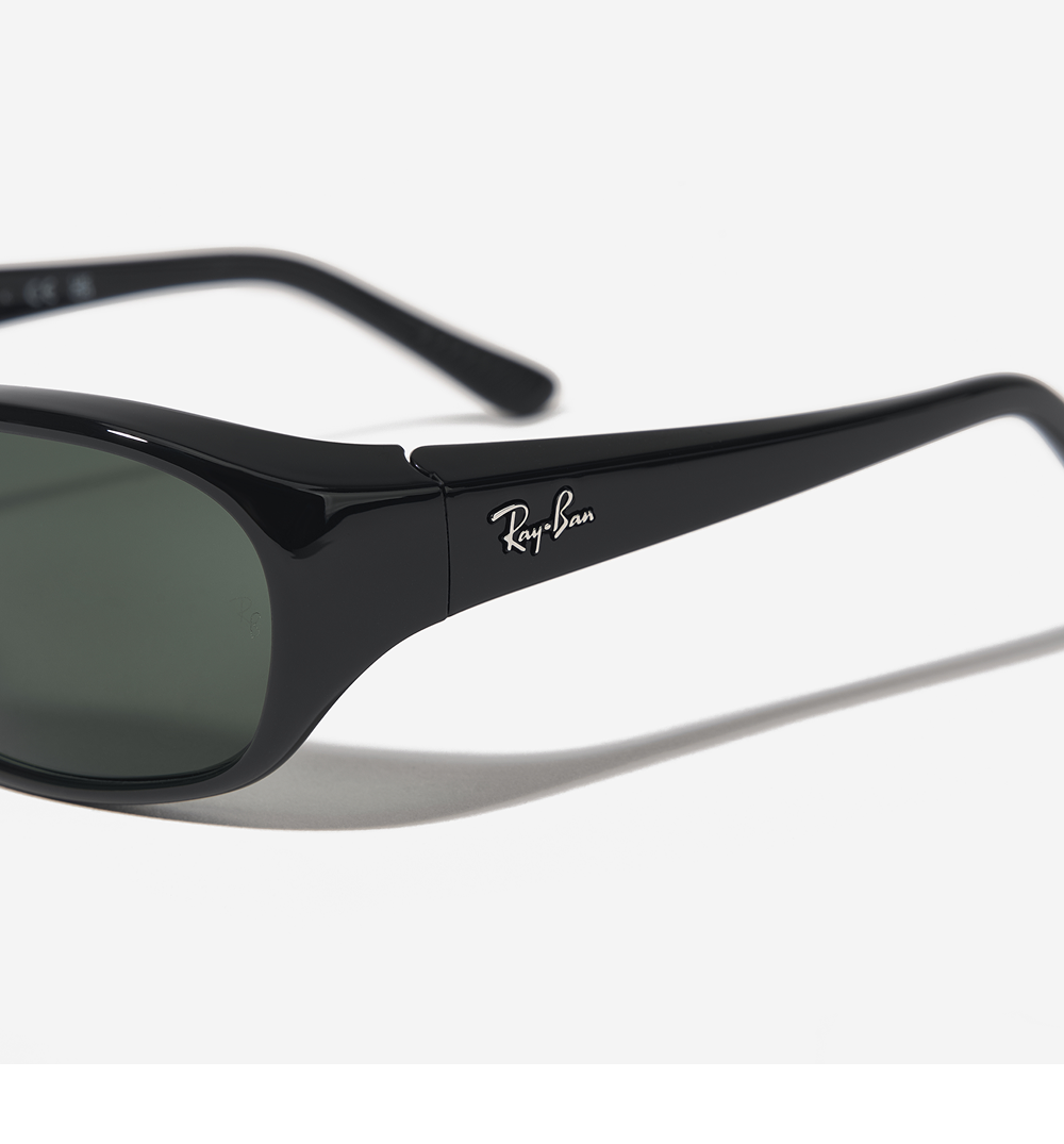 레이밴 대디-O II 폴리쉬드 블랙 프레임 그린 클래식 G-15 렌즈 | Ray-Ban | KREAM