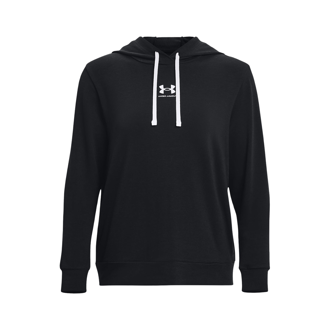 (W) 언더아머 UA 라이벌 테리 후드 블랙 | Under Armour | KREAM