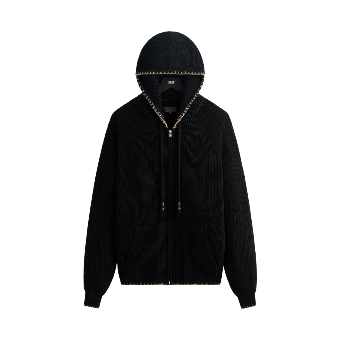 키스 풀 집 마일즈 니트 후드 블랙 | Kith | KREAM