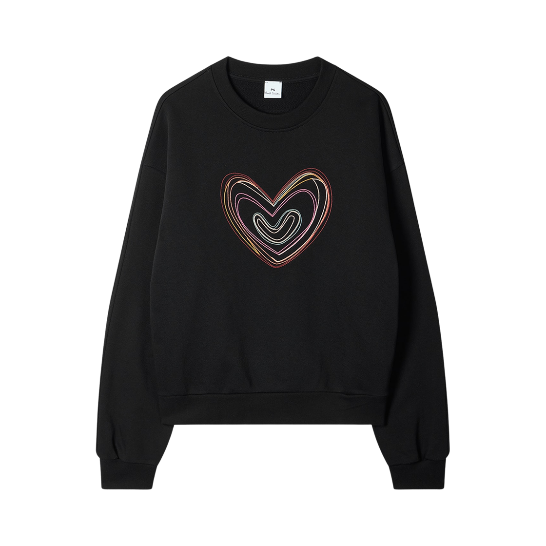 (W) 폴 스미스 스윌 하트 오가닉 코튼 스웨트셔츠 블랙 | Paul Smith | KREAM