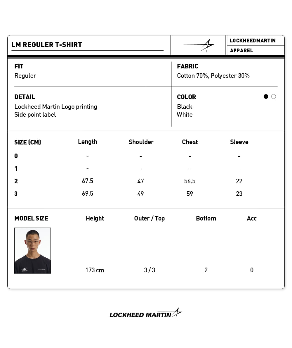 록히드마틴 LM 레귤러 티셔츠 화이트 | LOCKHEED MARTIN | KREAM