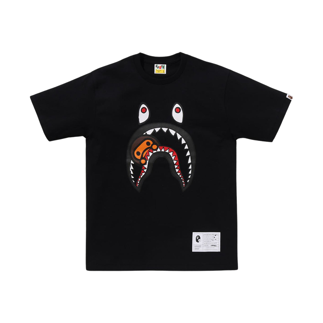베이프 x 조슈아 비데스 마일로 샤크 티셔츠 블랙 | BAPE | KREAM
