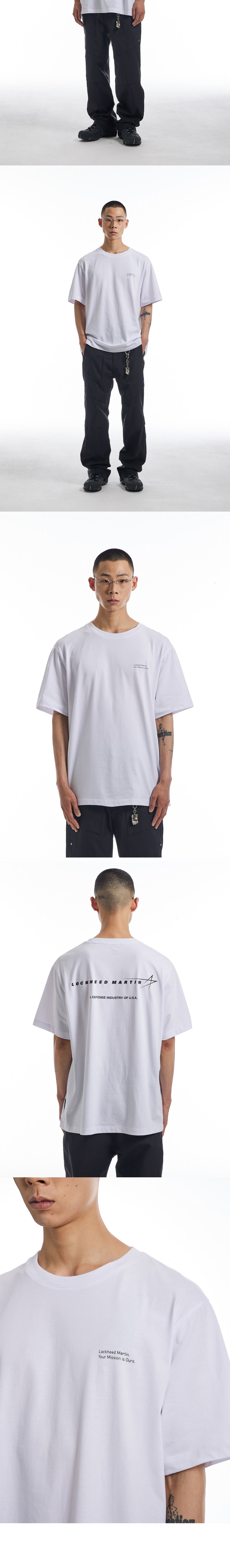 록히드마틴 LM 레귤러 티셔츠 화이트 | LOCKHEED MARTIN | KREAM