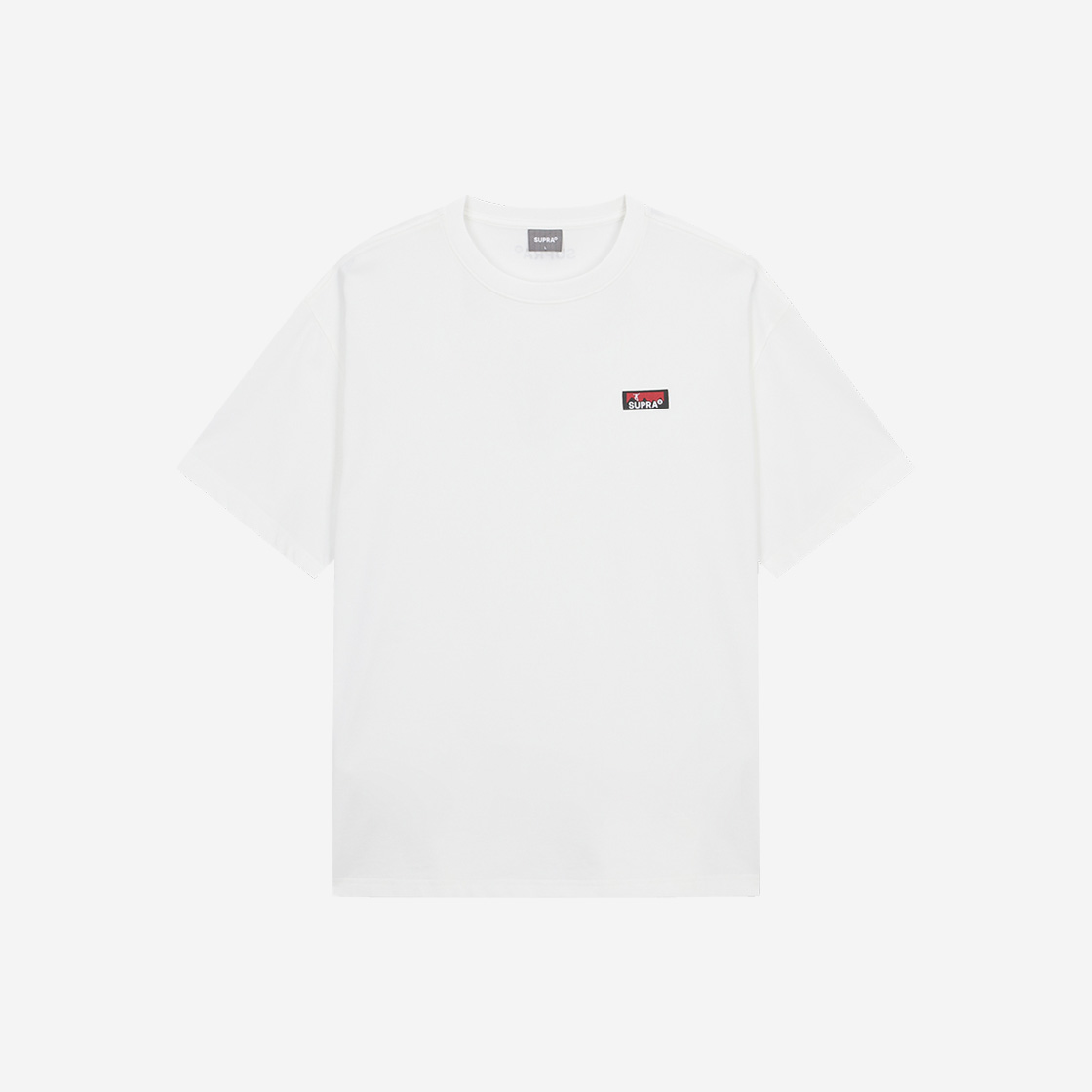 수프라 스몰 직조 라벨 반팔 티셔츠 화이트 | Supra | KREAM