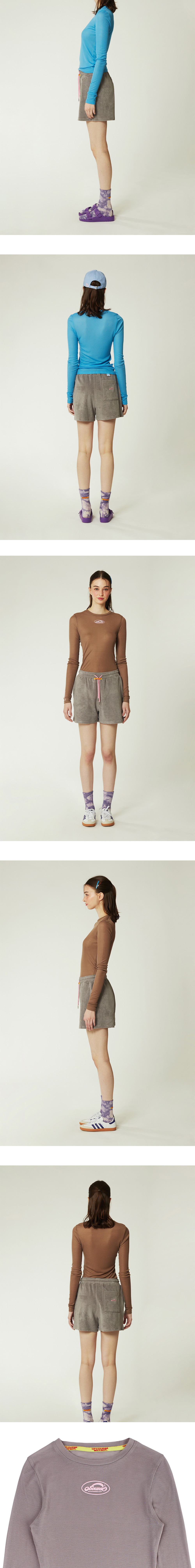 오브콜스와이낫 쎄러데이 나이트 롱슬리브 탑 그레이 | ofcoursewhynot | KREAM