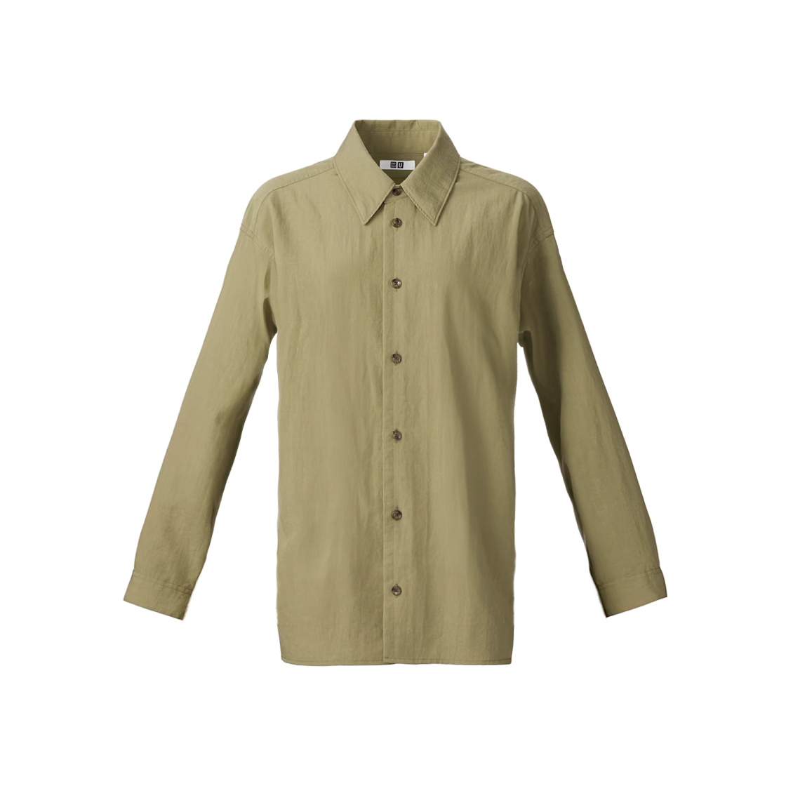 (W) 유니클로 U 드레이프 셔츠 베이지 - KR | Uniqlo | KREAM