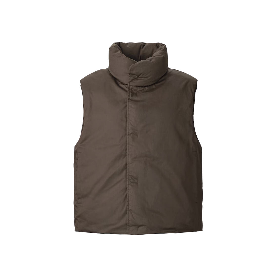 (W) 유니클로 U 퍼프테크 논 퀼팅 베스트 브라운 - KR | Uniqlo | KREAM