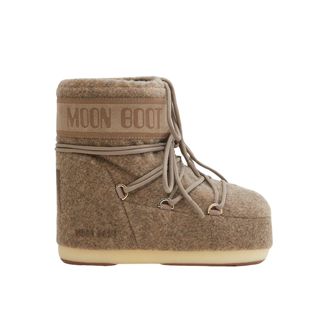 (W) 문부츠 아이콘 로우 펠트 부츠 베이지 멜란지 | Moon Boot | KREAM