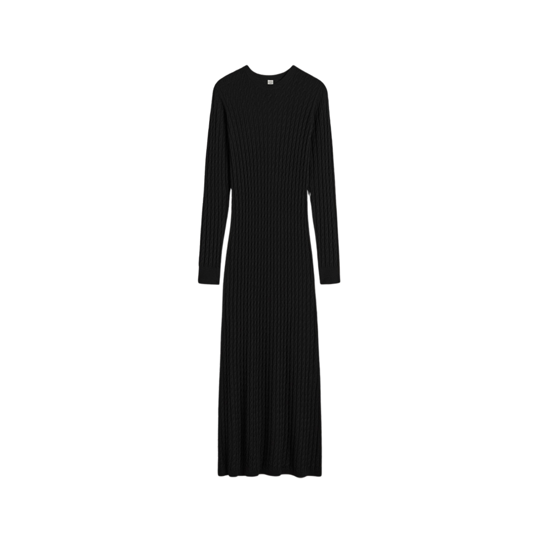 (W) 토템 케이블 니트 드레스 블랙 | Toteme | KREAM