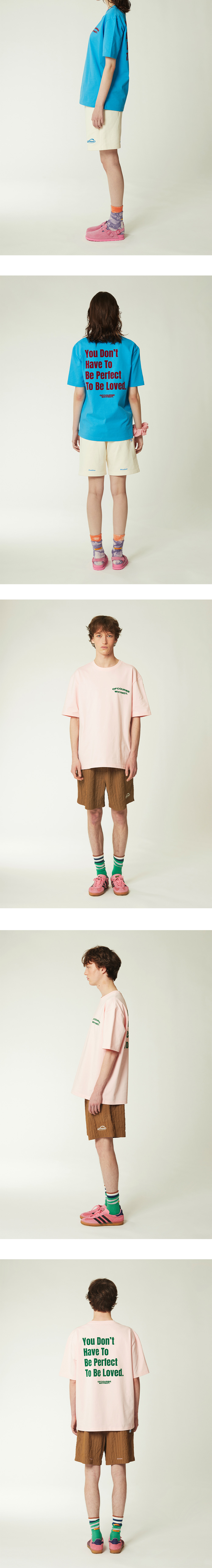 오브콜스와이낫 블라 블라 티셔츠 핑크 | ofcoursewhynot | KREAM