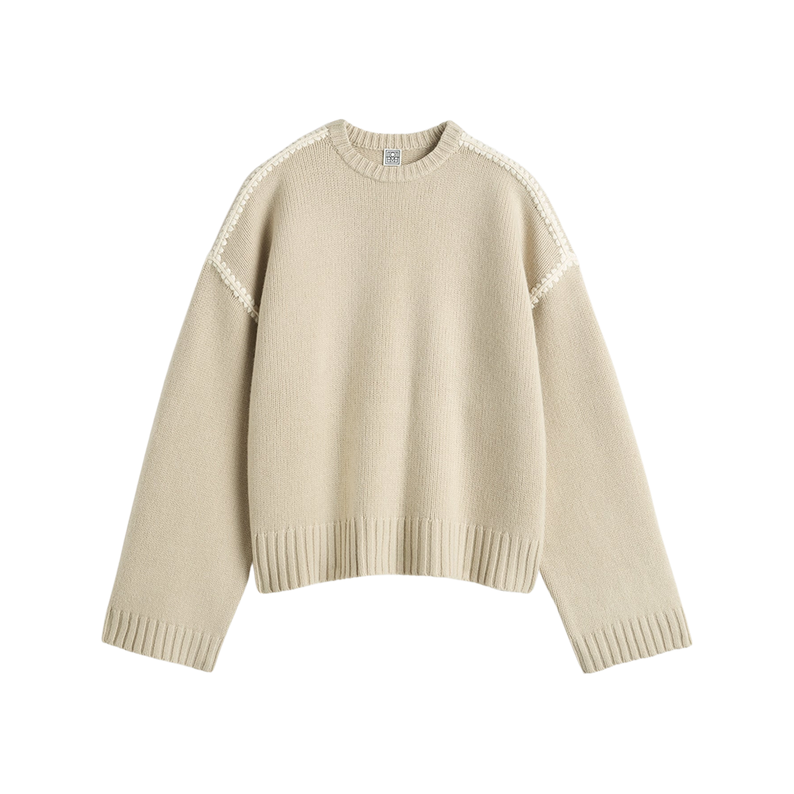 (W) 토템 자수 울 캐시미어 니트 하베스트 | Toteme | KREAM