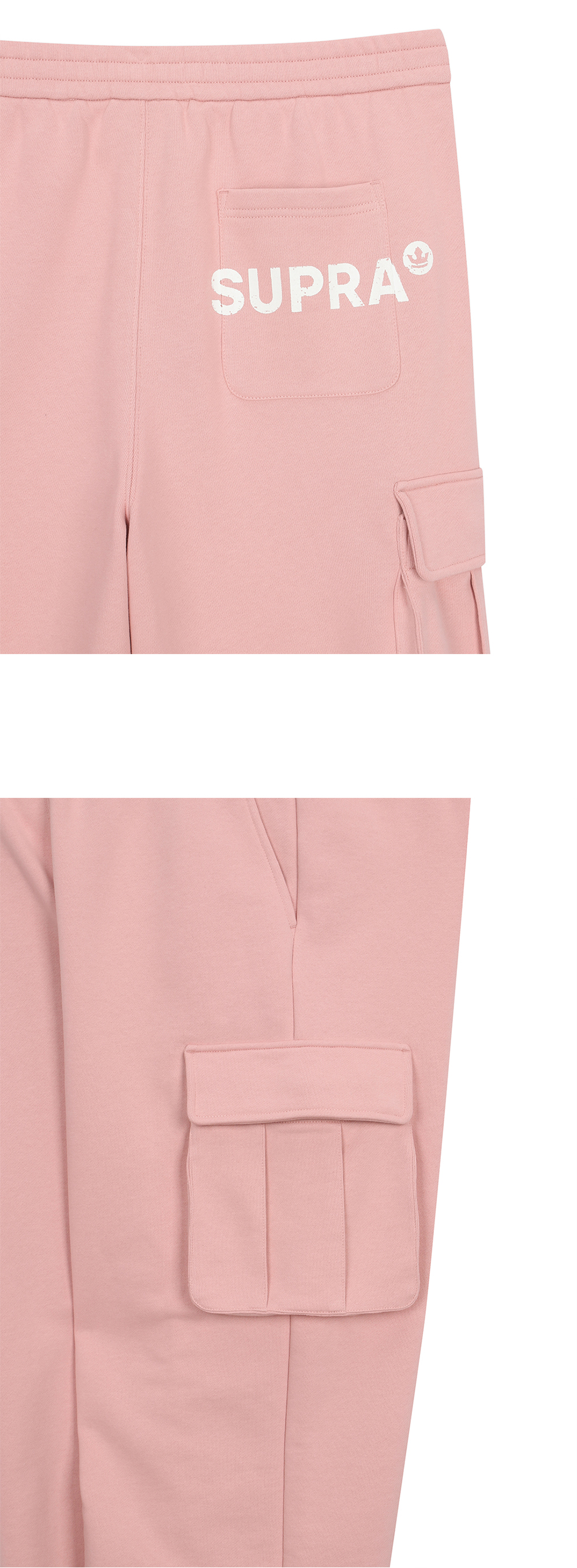 수프라 여성 카고 와이드 팬츠 핑크 | Supra | KREAM