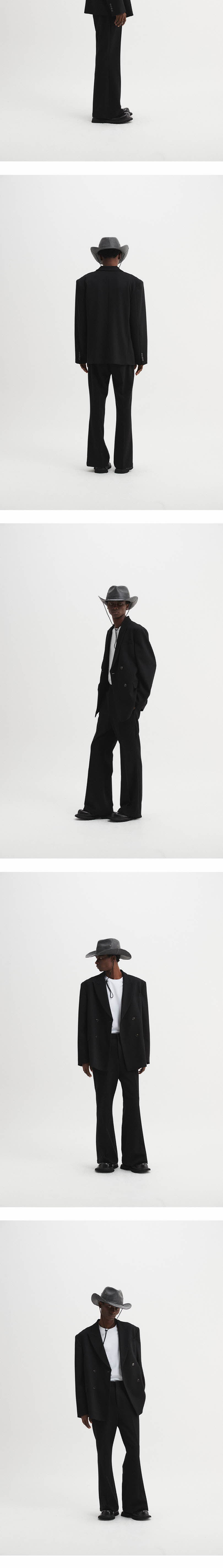 디엔에스알 트윌 플레어 슬랙스 블랙 | DNSR | KREAM