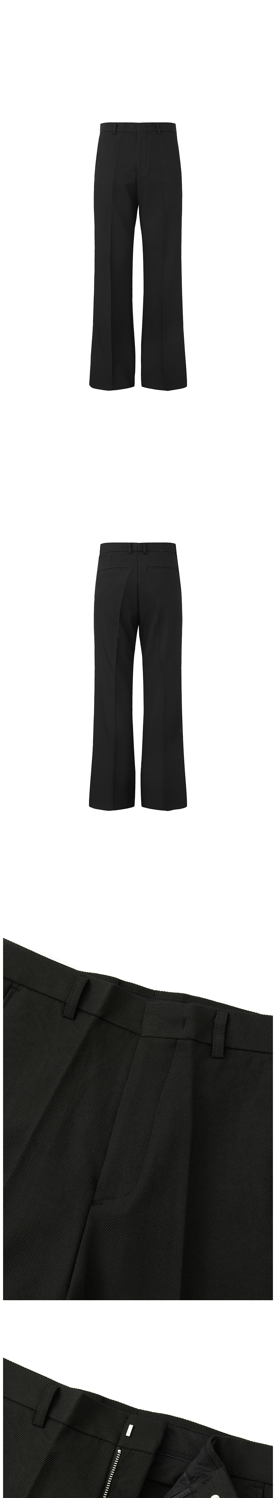 디엔에스알 트윌 플레어 슬랙스 블랙 | DNSR | KREAM