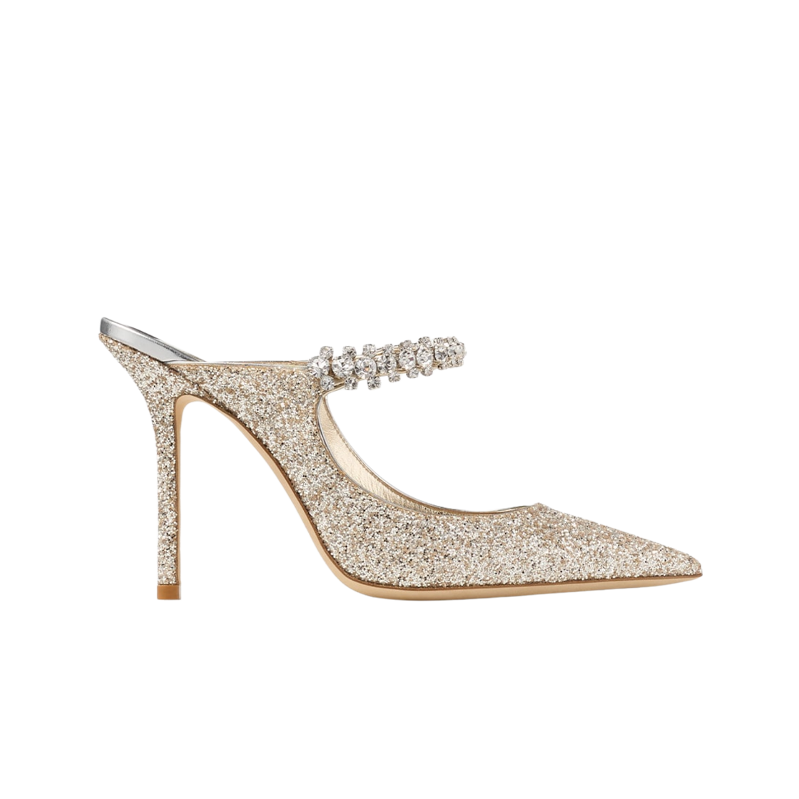 (W) 지미추 빙 100 글리터 패브릭 뮬 샌드 | Jimmy Choo | KREAM
