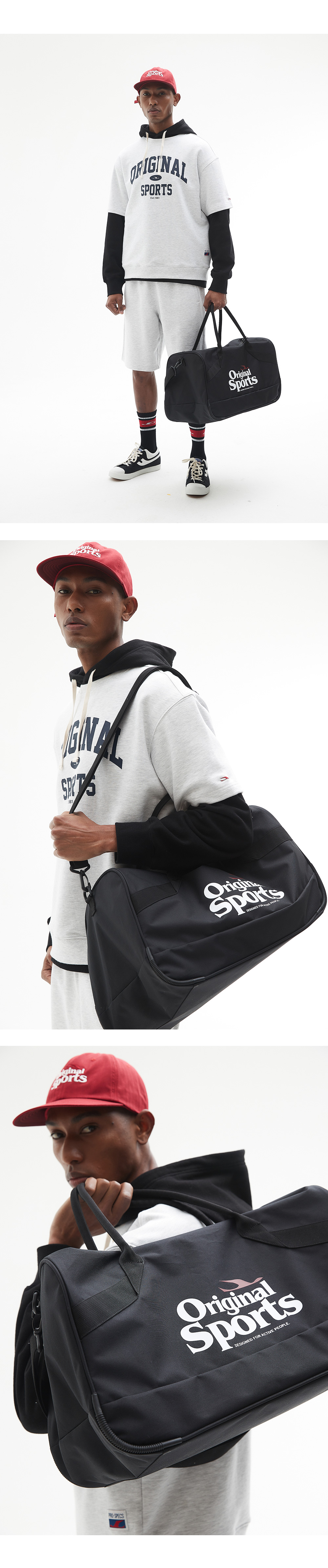 프로-스펙스 로고 스포츠 더플 백 블랙 | PRO-SPECS | KREAM