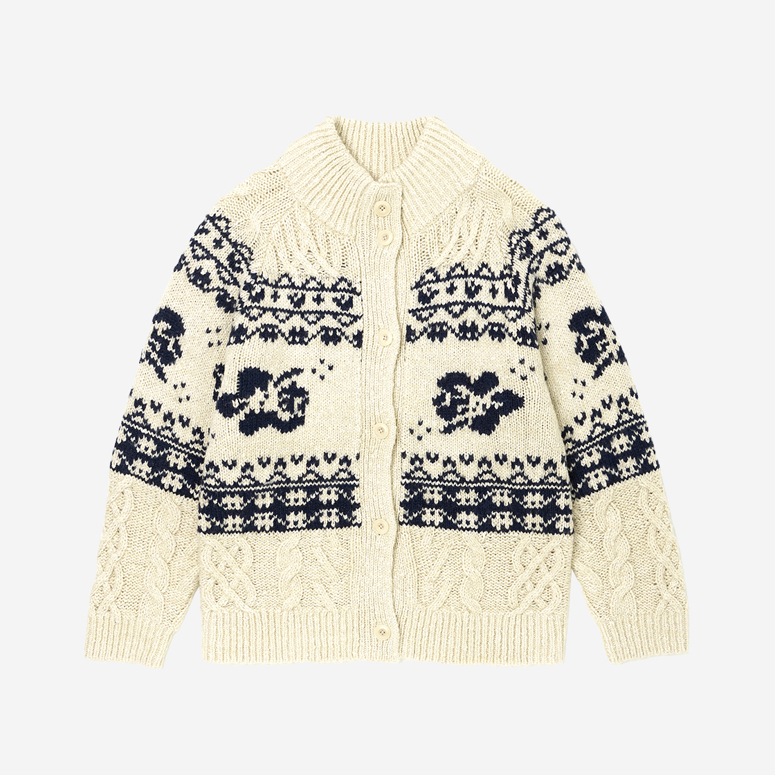 라츠유 스위티 홀리데이 가디건 아이보리 | LOTS YOU | KREAM