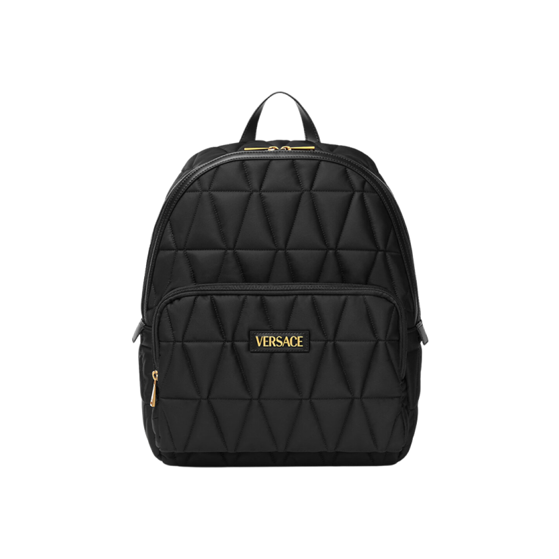 베르사체 미스 퀼티드 백팩 블랙 골드 | Versace | KREAM