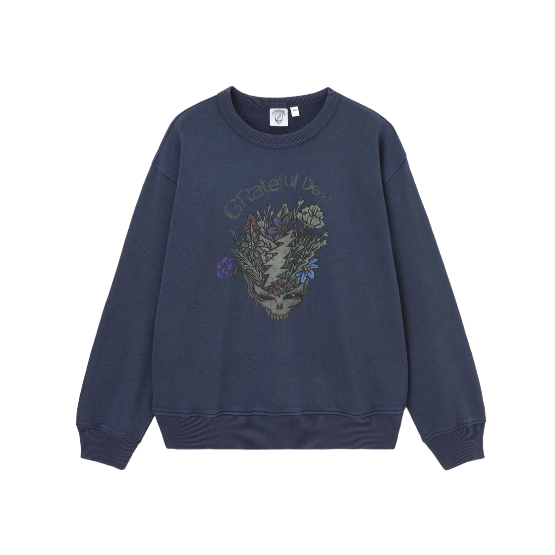 GU x 그레이트풀 데드 워시드 스웨트셔츠 풀오버 네이비 - JP | GU | KREAM