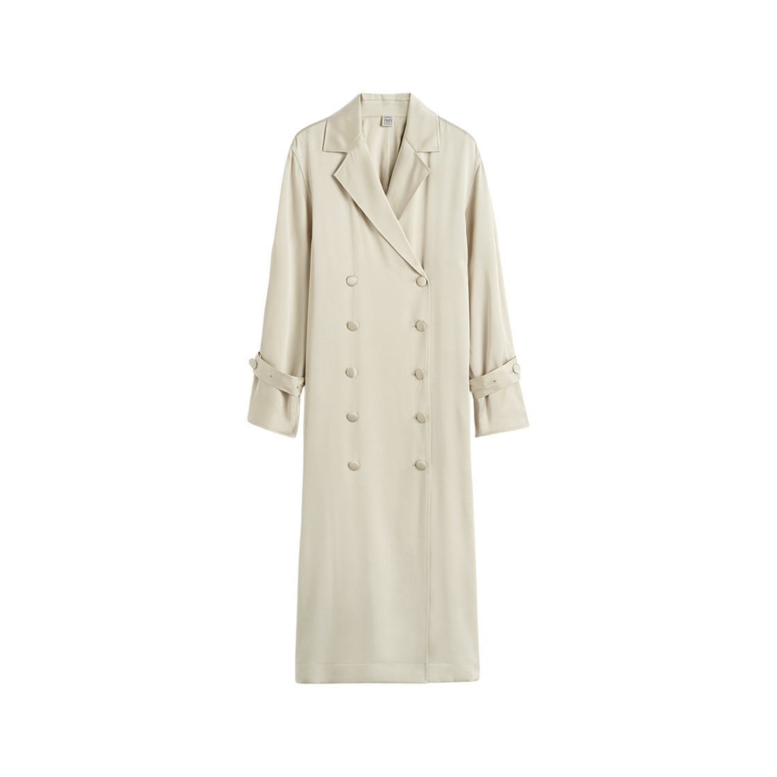 (W) 토템 사틴 트렌치 드레스 펄 | Toteme | KREAM
