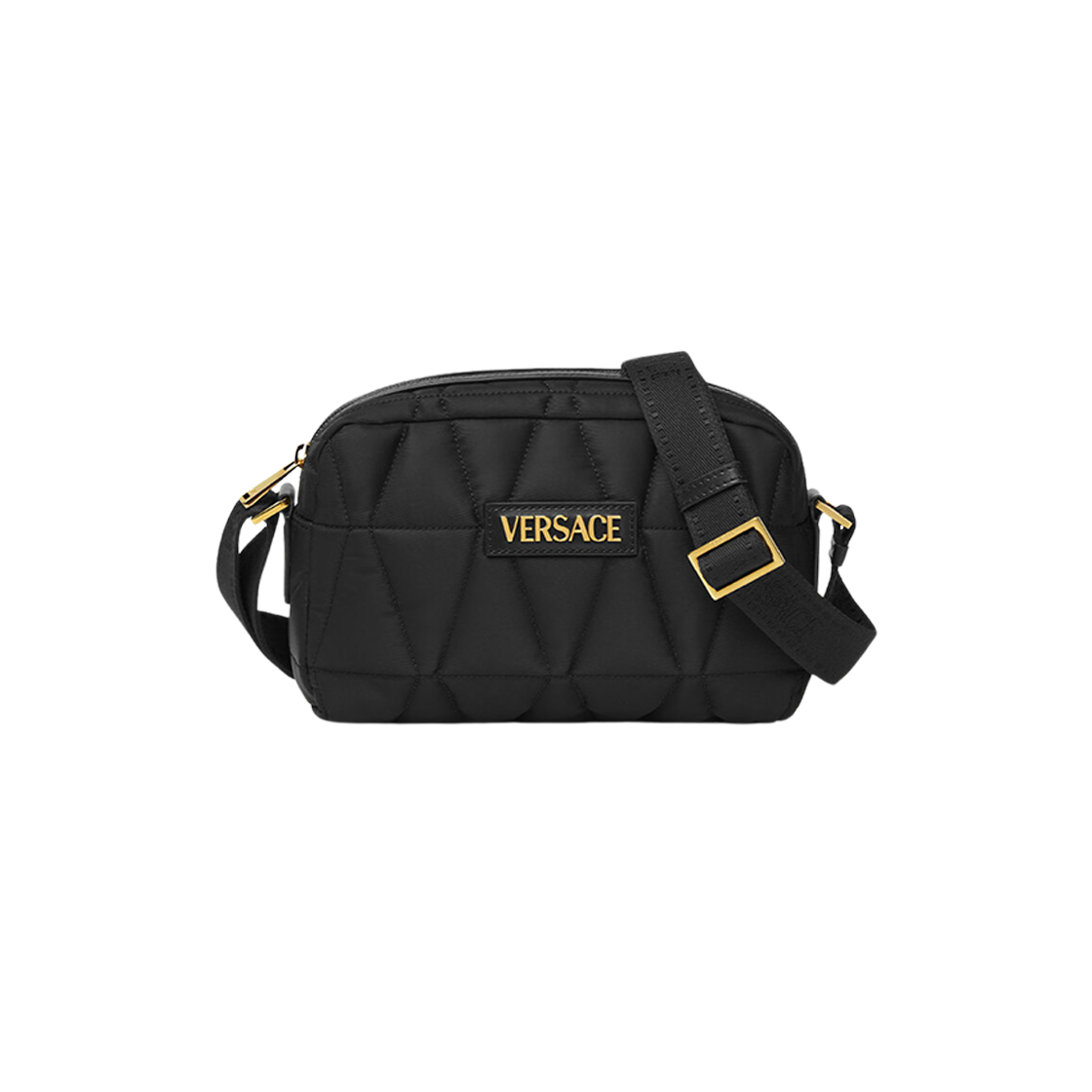 베르사체 미스 퀼티드 메신저백 블랙 골드 | Versace | KREAM