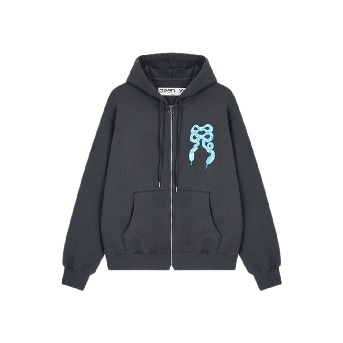 오픈 Yy 블루 리본 스네이크 후드 차콜 | Open Yy | KREAM