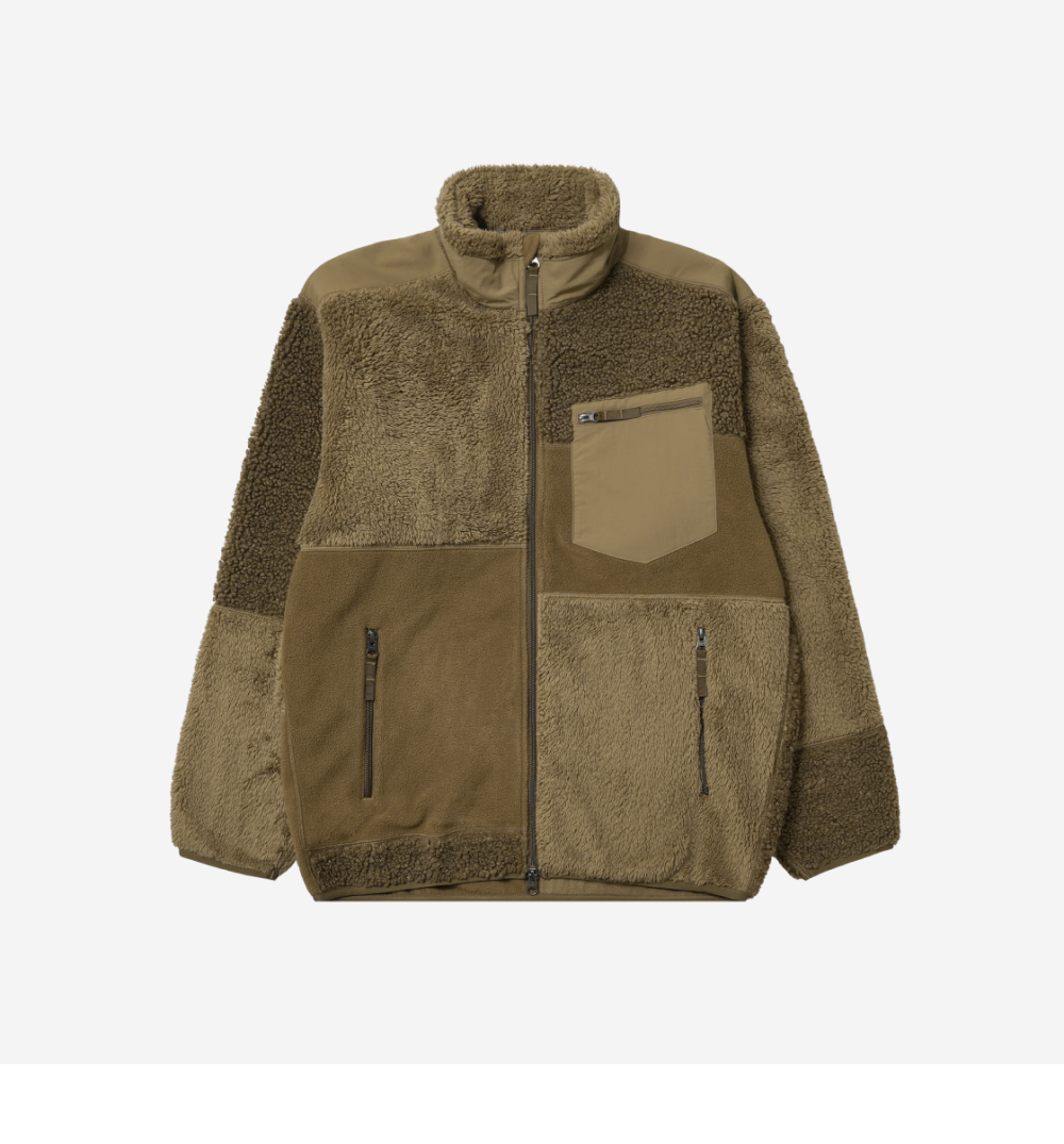 유니클로 x 엔지니어드 가먼츠 콤비네이션 플리스 자켓 베이지 - JP | Uniqlo | KREAM