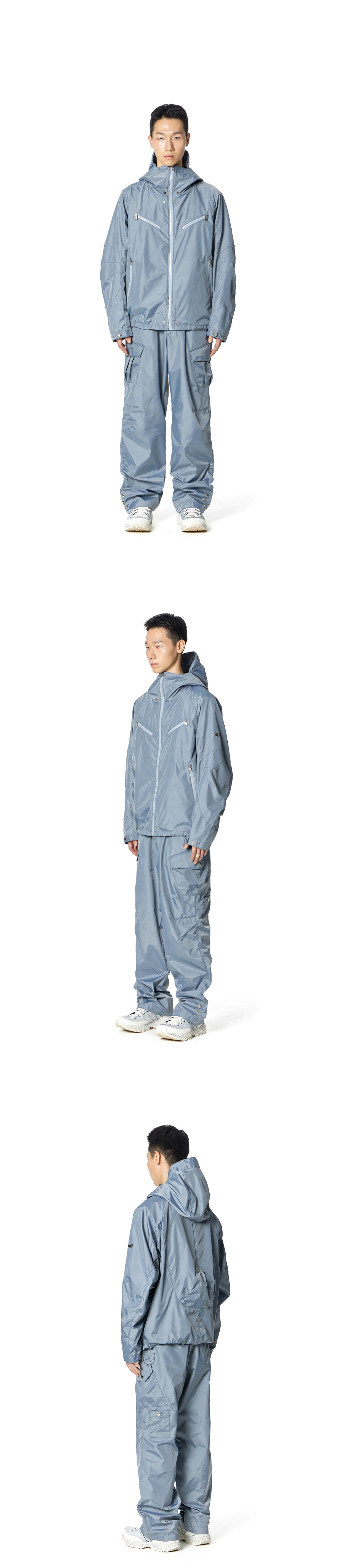 록히드마틴 백 스토리지 윈드브레이커 블루 그레이 | LOCKHEED MARTIN | KREAM