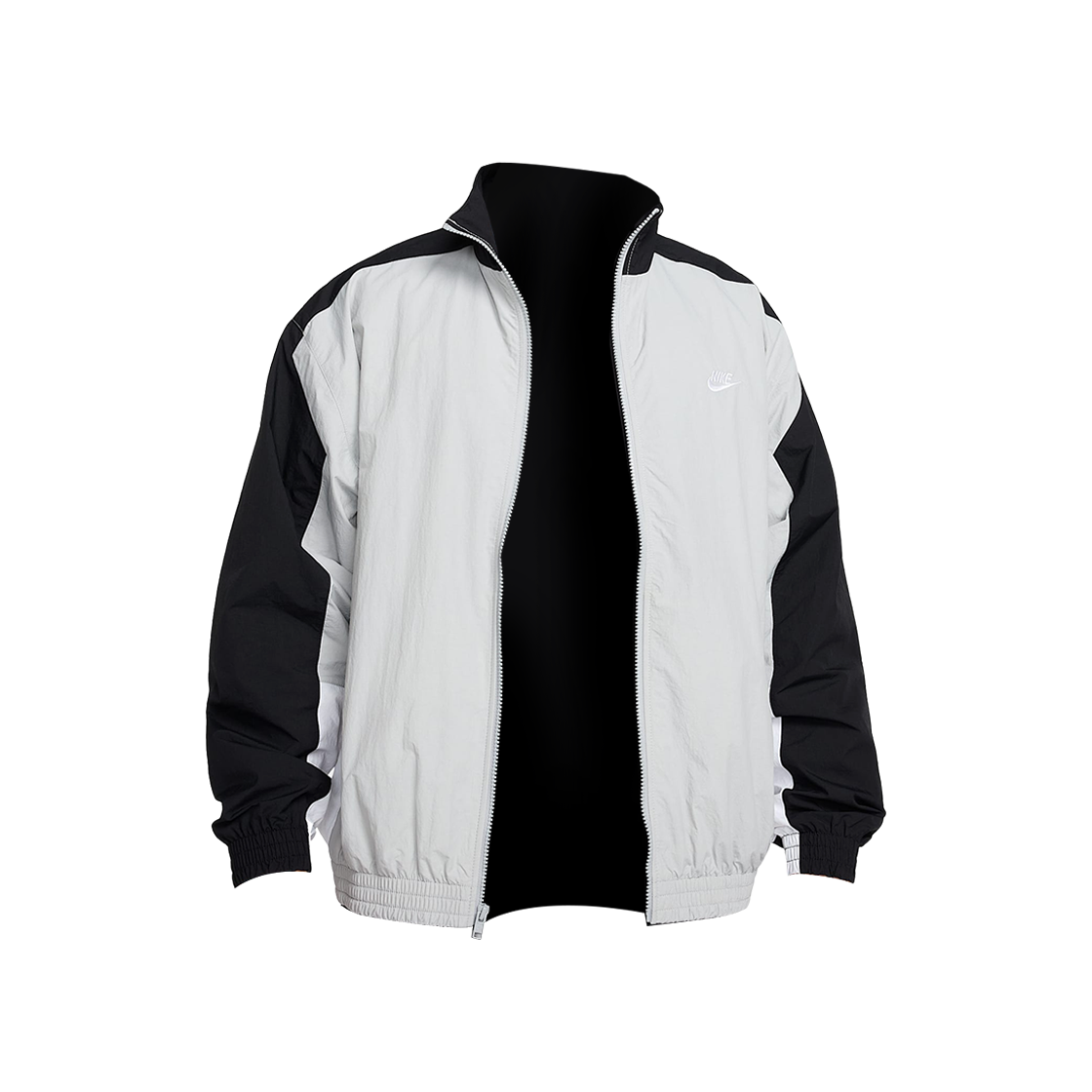 나이키 클럽 오버사이즈 우븐 트랙 자켓 라이트 스모크 그레이 블랙 - 아시아 | Nike | KREAM