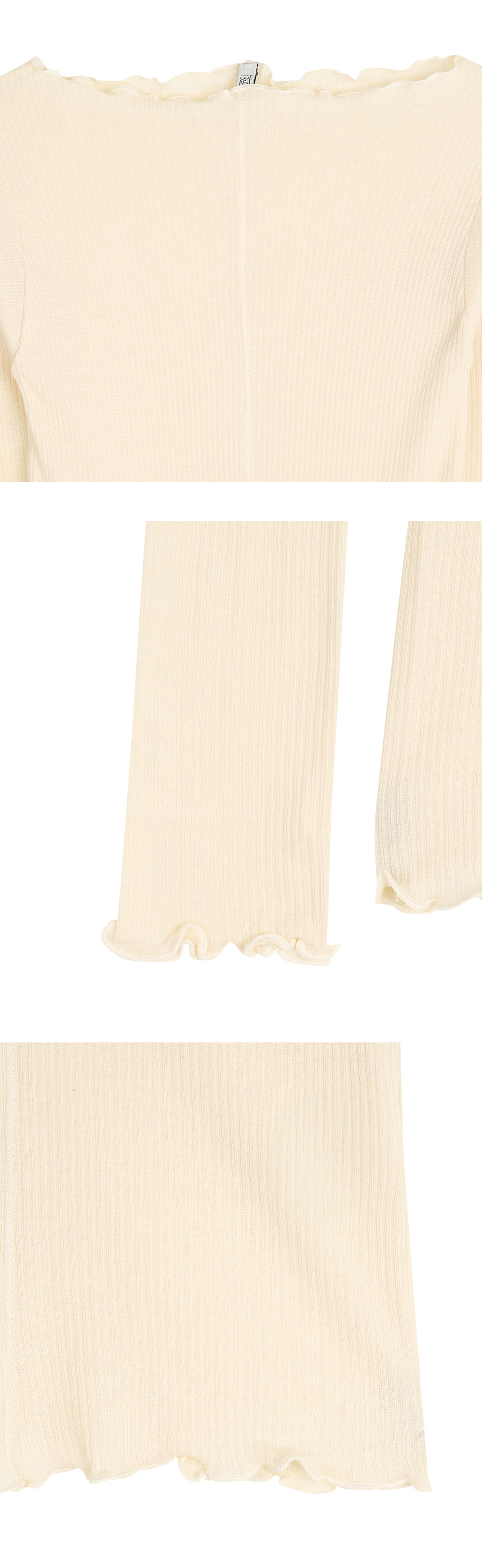 베이스레인지 우먼 파마 롱 슬리브 오프 화이트 - 25SS | Baserange | KREAM